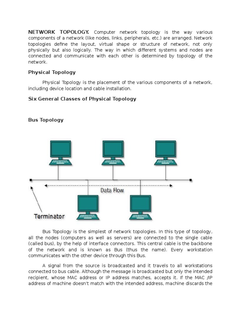 Topology Classification | PDF | Network Topology | Computer Networking