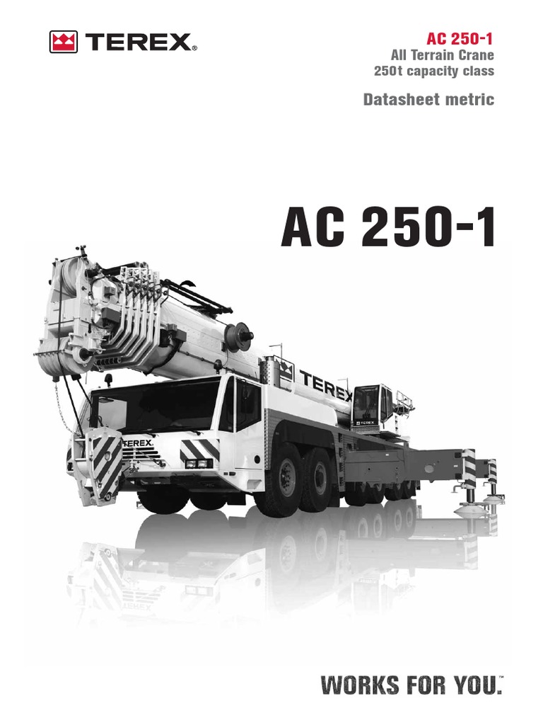 Terex Ac 250 | PDF | Transmission (Mécanique) | Grue (Machine)