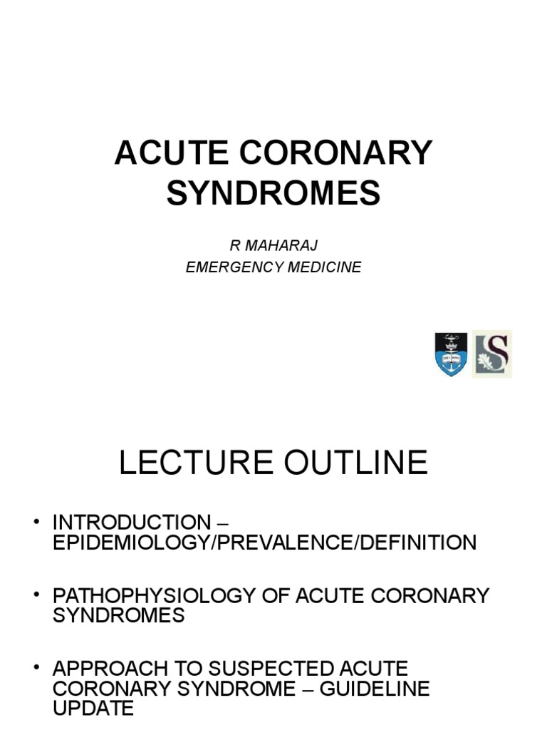 Acs Update | PDF | Angina Pectoris | Myocardial Infarction