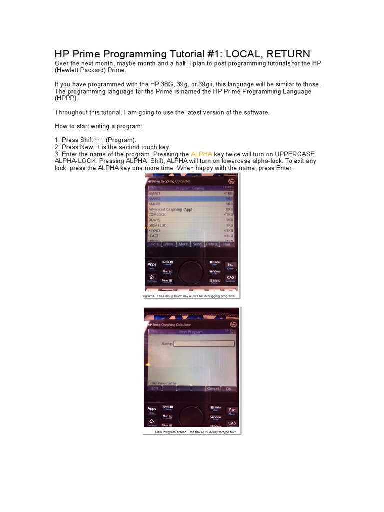 Hp Prime Programming Tutorial Abc Download Free Pdf Parameter Computer Programming