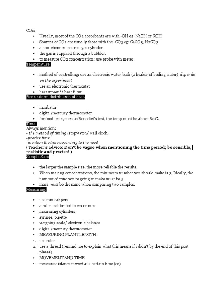 A Level Biology Paper 5 Notes | PDF | Enzyme Inhibitor | Enzyme