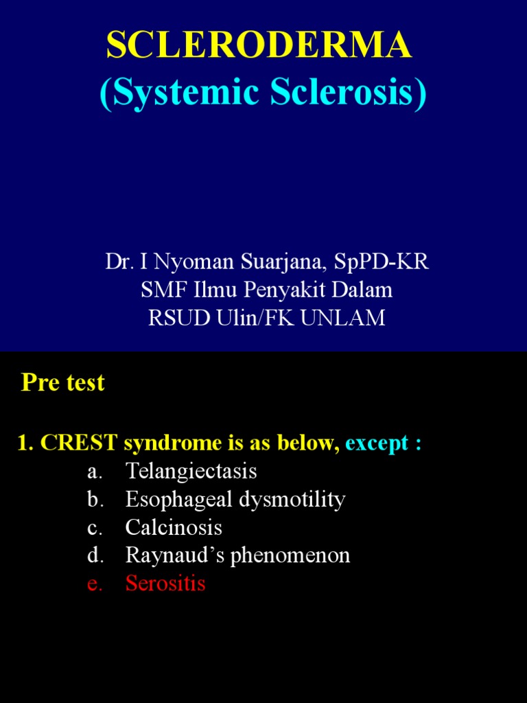 Scleroderma | PDF | Clinical Medicine | Diseases And Disorders