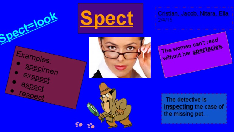 Understanding 'Spect' Prefix Usage | PDF | Language Arts & Discipline ...