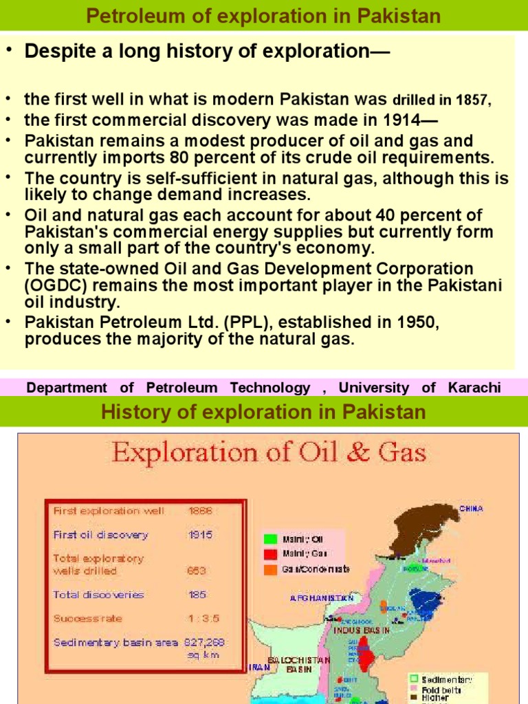 Oil Exploration History in Pakistan | PDF | Petroleum | Natural Gas