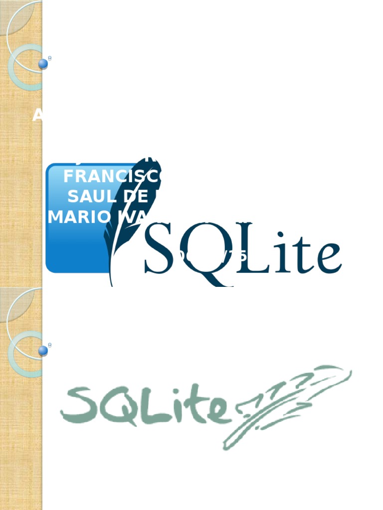 SQLite Expo | PDF | Php | Bases de datos