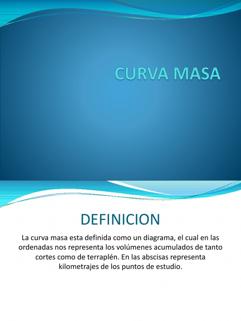 Curva Masa | PDF | Curva | Sistema de coordenadas Cartesianas