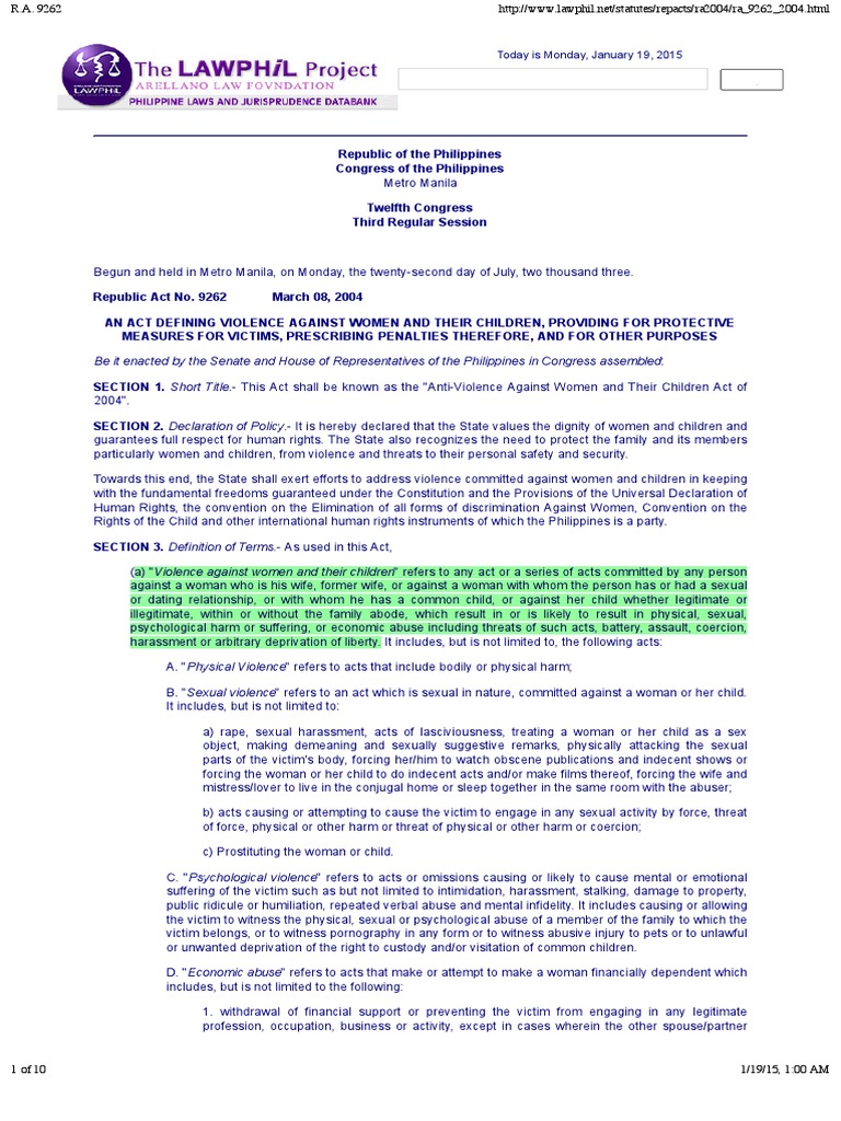 R.A. 9262