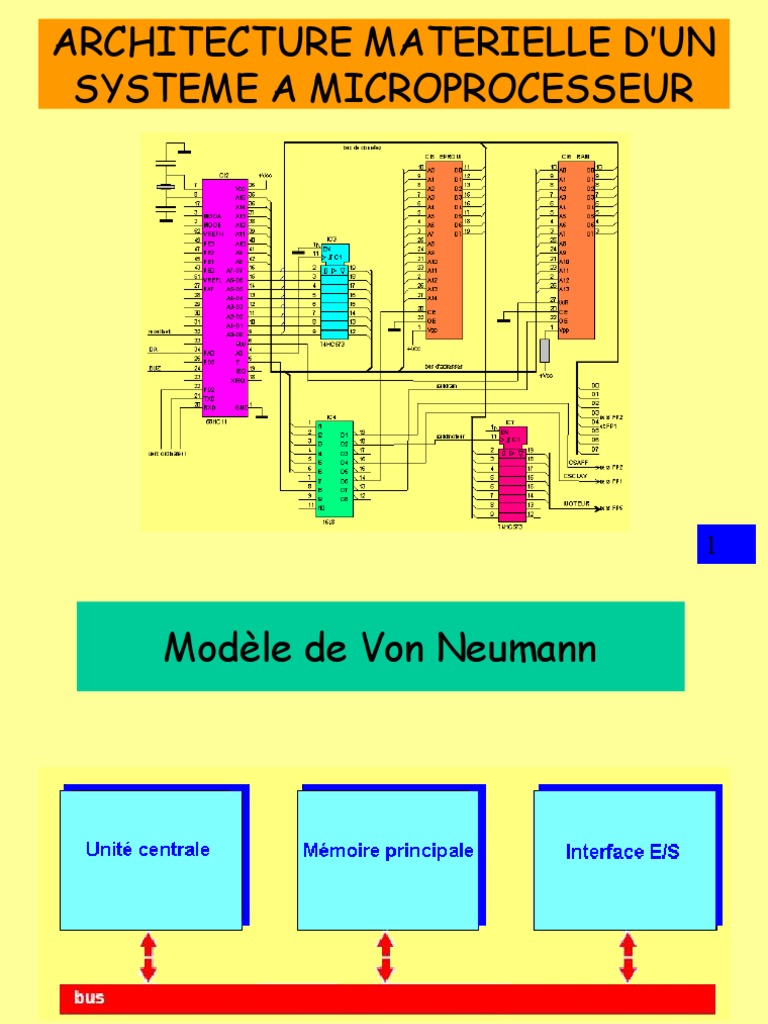 Architechture Matérielle D'un Systeme A Microprocesseur | PDF | Entrée/Sortie | Microprocesseur