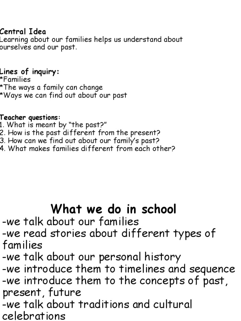 Understanding Family History in Education | PDF