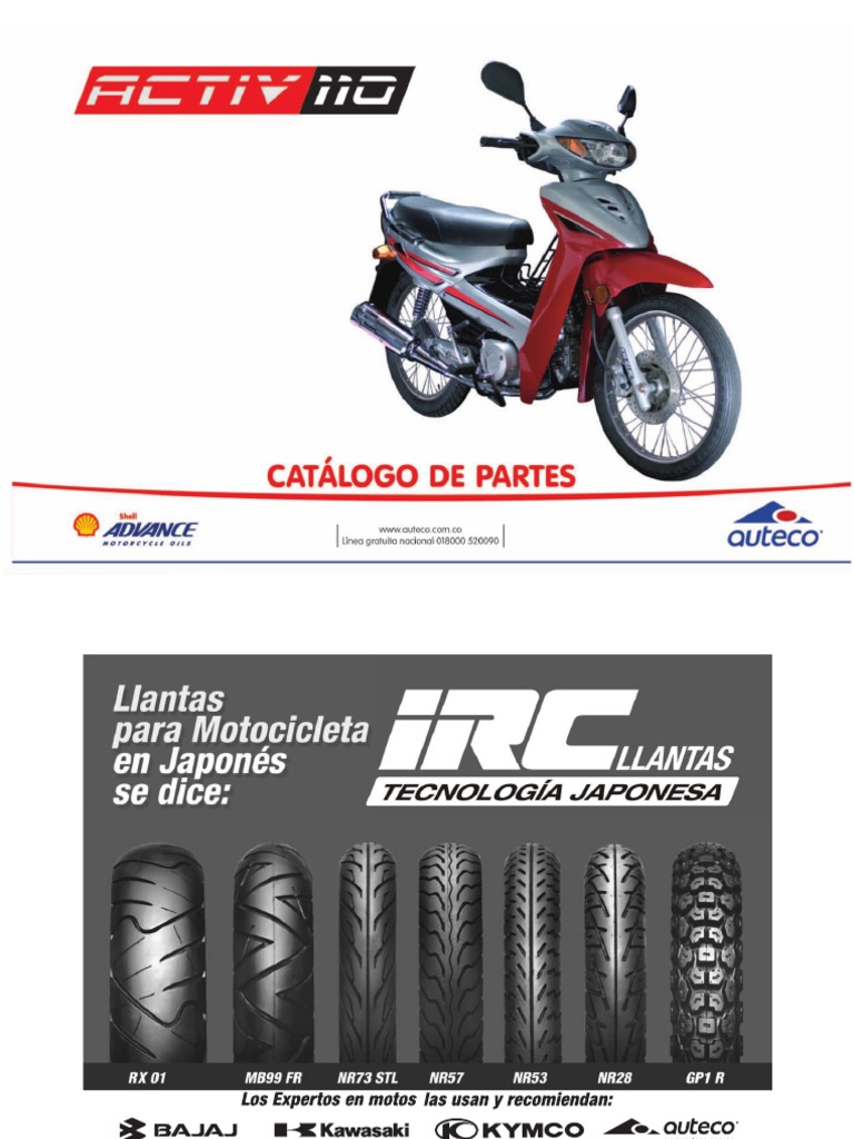 Catalogo de Partes Activ 110 | PDF | Pistón | Tornillo