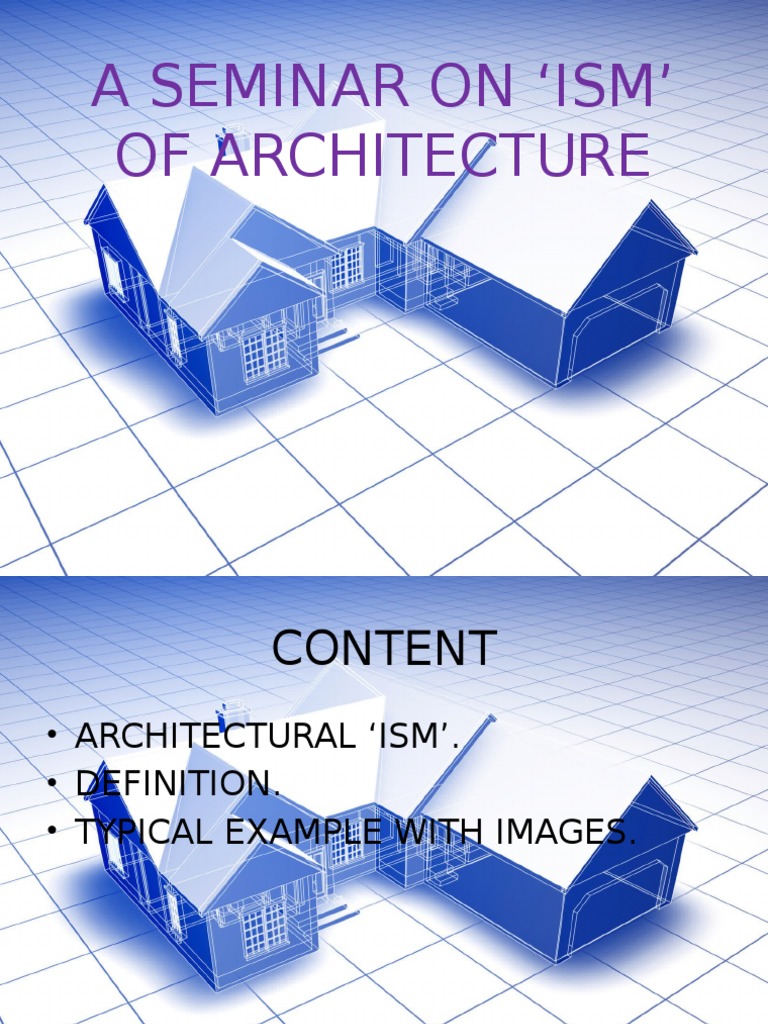 A Seminar On Ism' of Architecture | PDF | Cubism | Expressionism