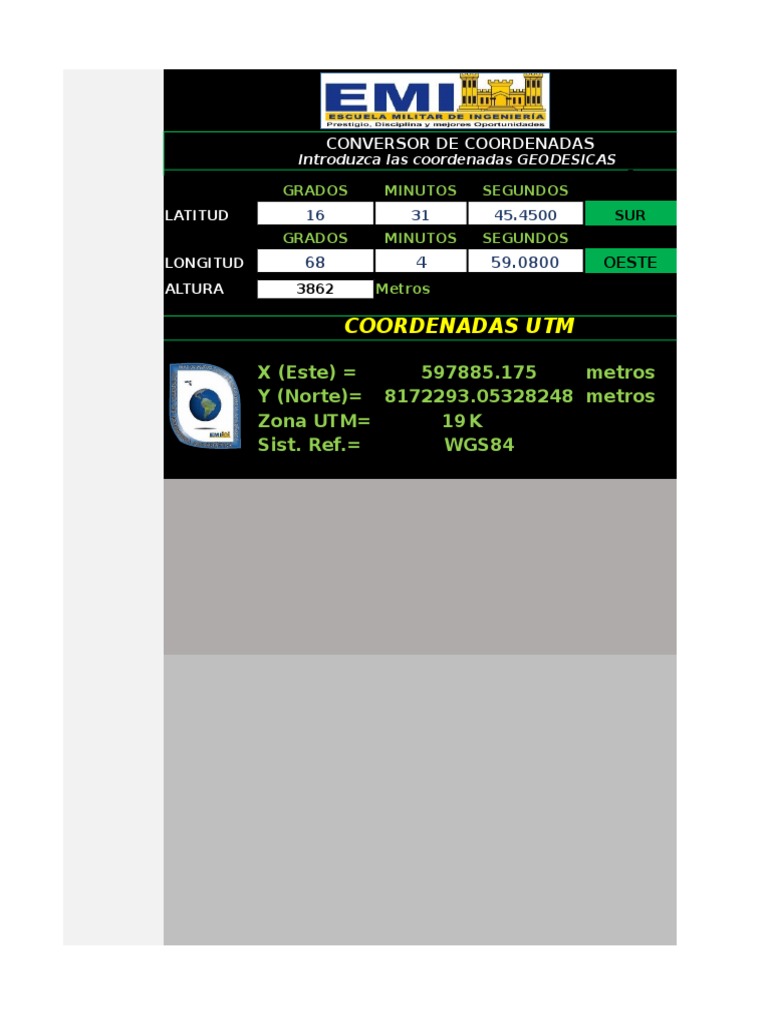 Conversor de Coordenadas Geod-UTM | PDF