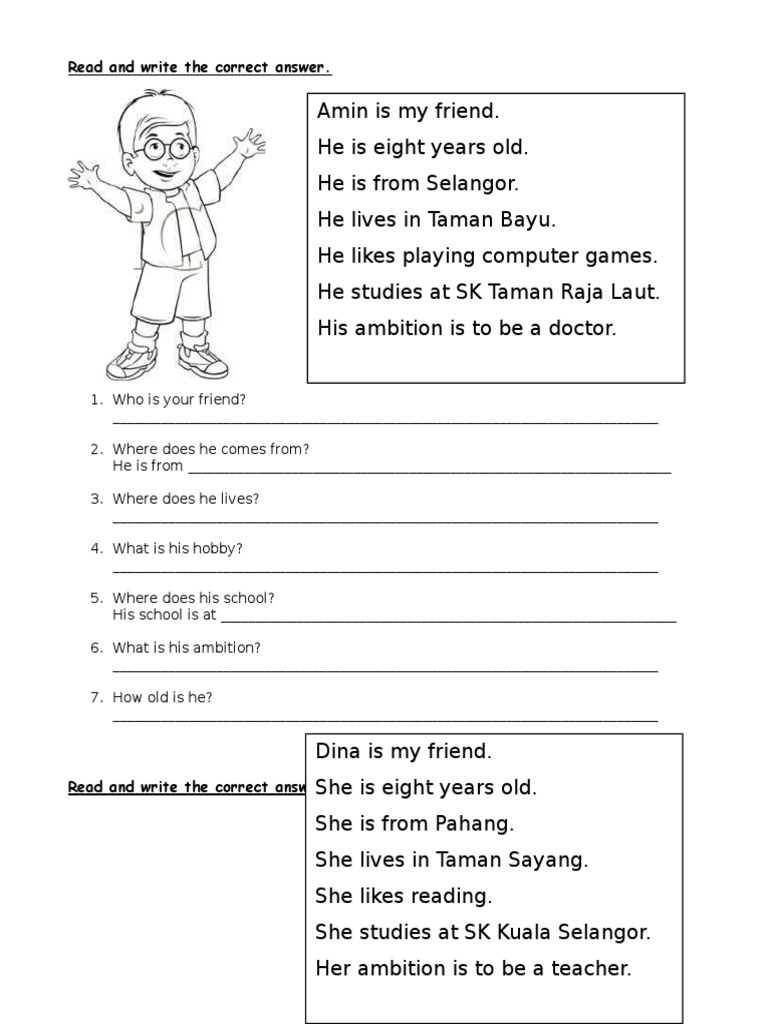 English Year 2 Unit 1 | PDF