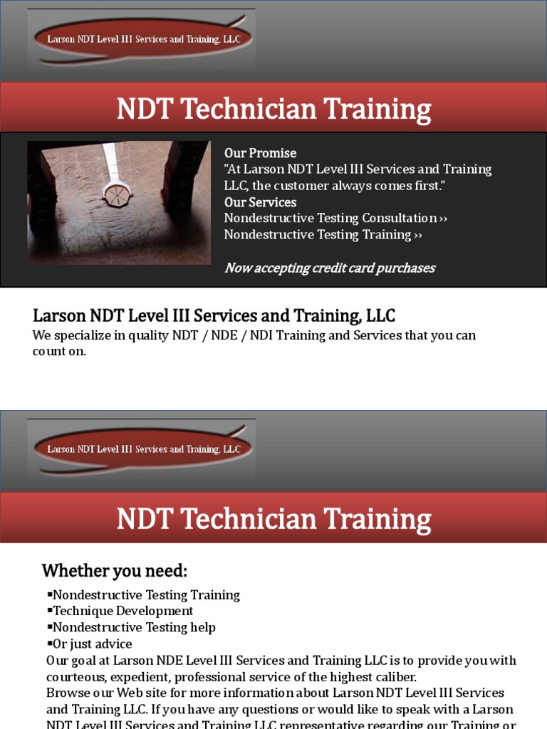NDT Technician Training | Nondestructive Testing | Building Engineering