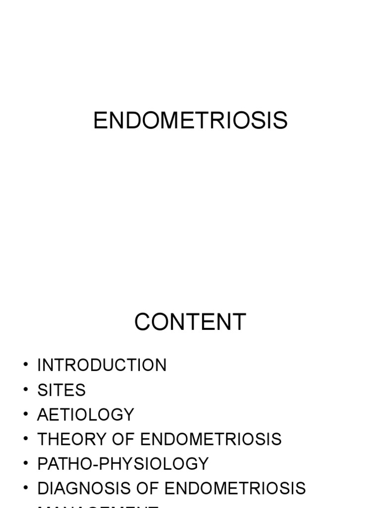 Endometriosis | PDF | Female Mammals | Sexual Anatomy