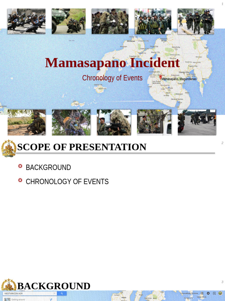 Mamasapano Incident: Chronology of Events | PDF | Military ...