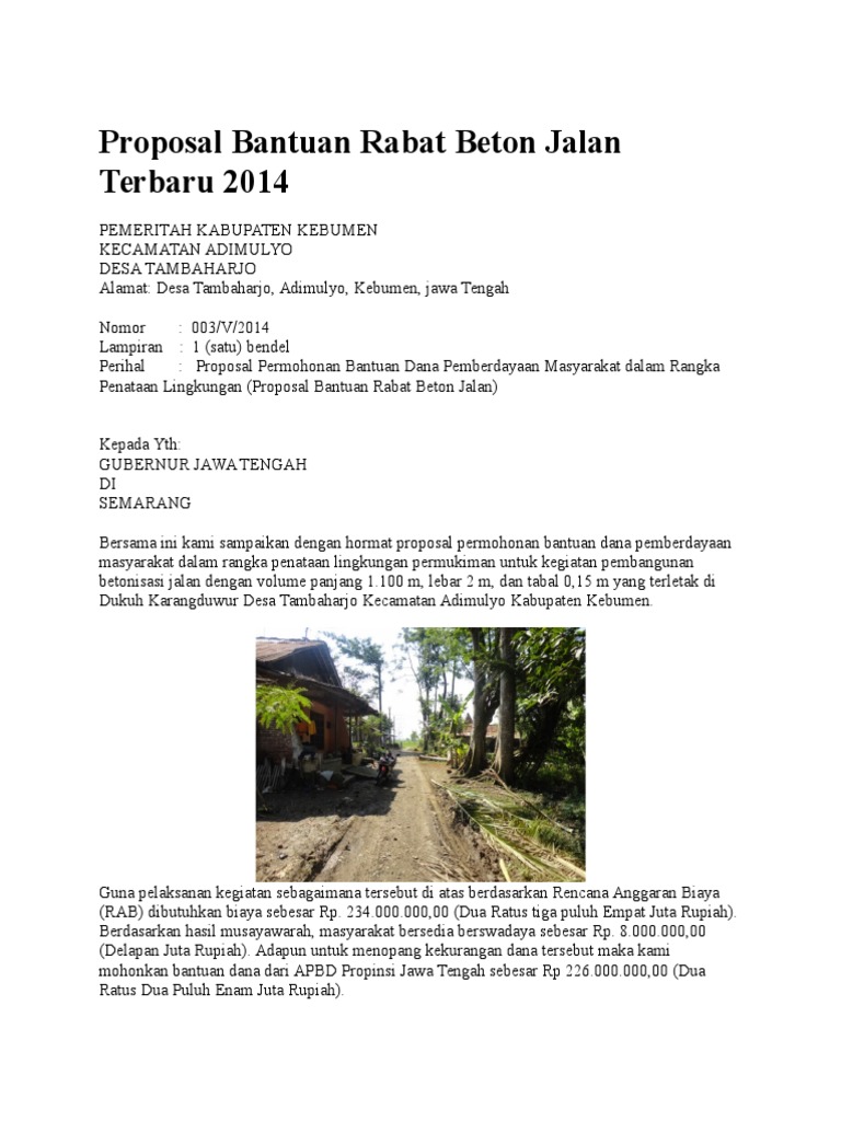 Proposal Study Tour | PDF