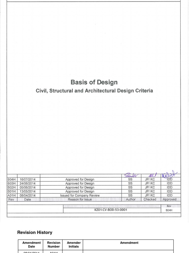 Basis of Design | PDF | Specification (Technical Standard) | Deep ...