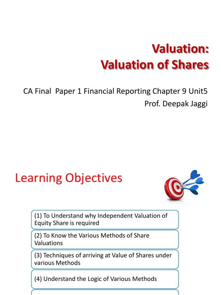 Valuation of Shares PDF | PDF | Yield (Finance) | Valuation (Finance)