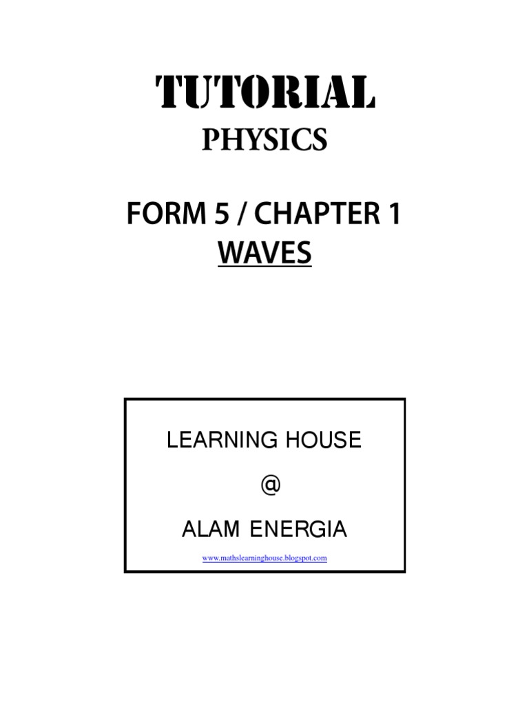 Chapter 1 Waves | PDF | Waves | Wavelength