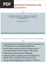 LGU Budget Process | PDF | Veto | Budget