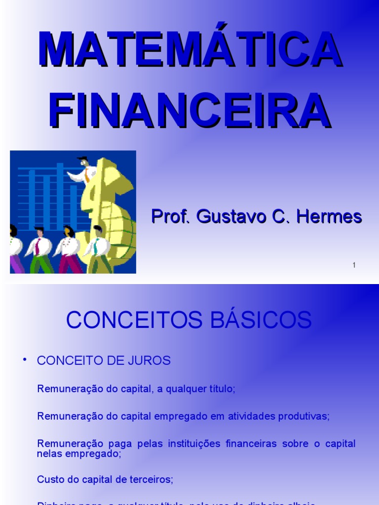 Conceitos de Matemática Financeira | PDF | Juros | Desconto