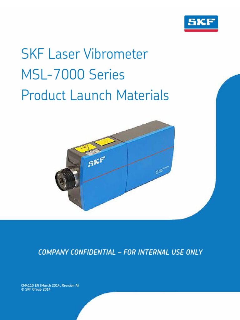 CM4110 en SKF Laser Vibrometer Product Launch RevA | PDF | Signal To ...