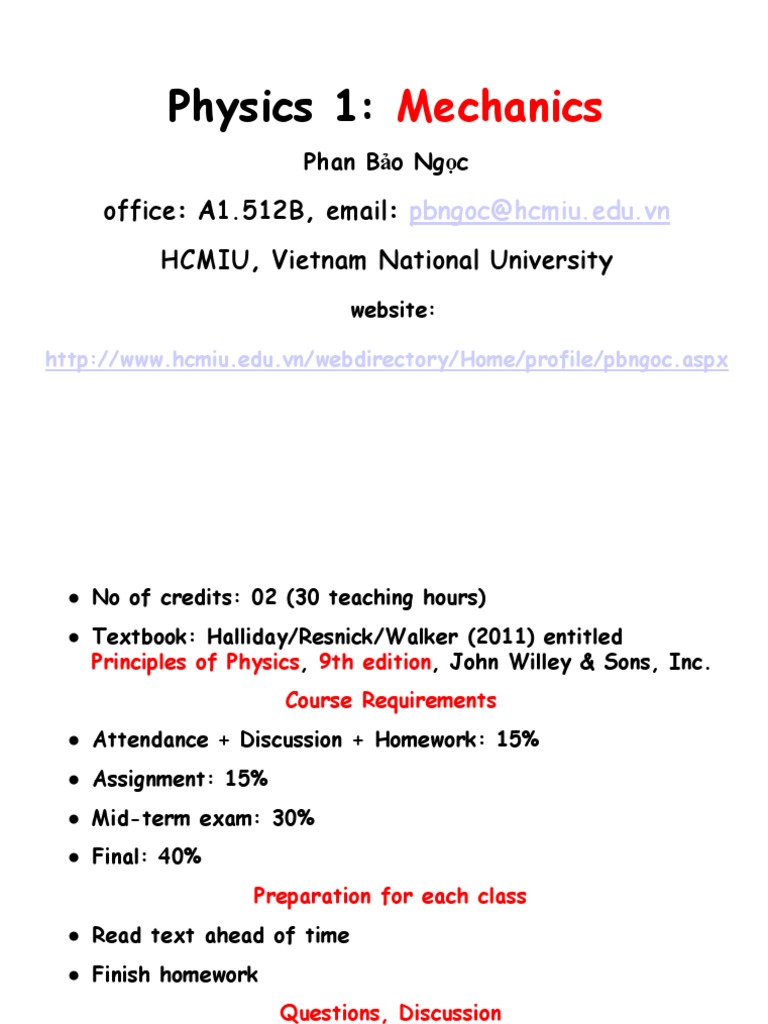 Lecture01 P1 | PDF | Kinematics | Acceleration