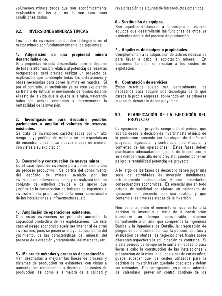 AP 3 Plan de Trabajo Del Proyecto Minero | PDF | Toma de decisiones ...