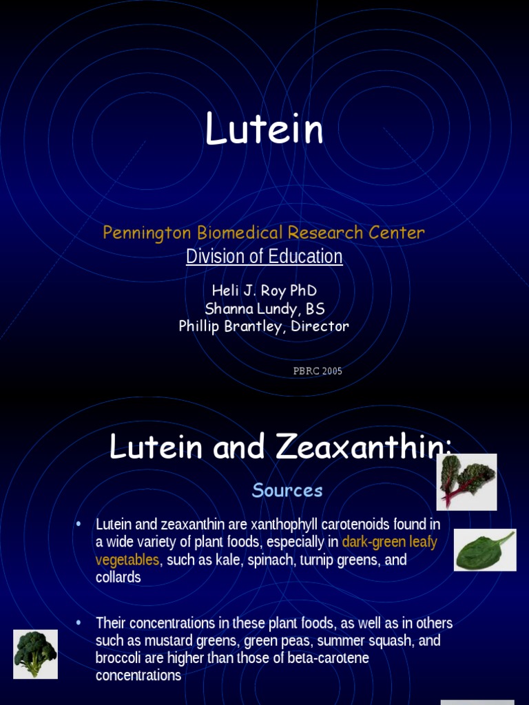 Lutein: Division of Education | PDF | Carotenoid | Colorectal Cancer