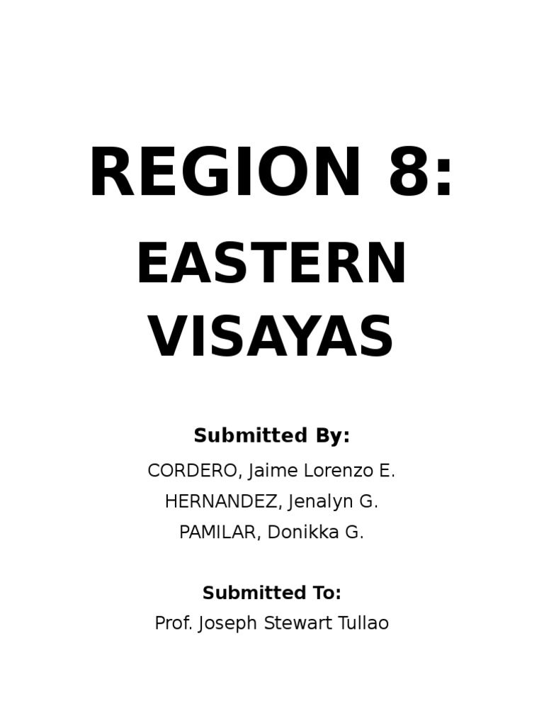 Region 8 Philippines Final Written Report | PDF
