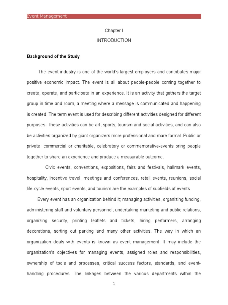 Introduction to Event Management | PDF | Wedding | Marketing