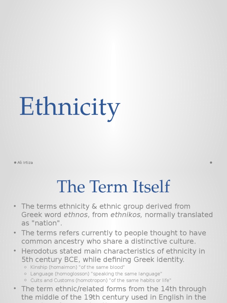 What Is Ethnicity | Download Free PDF | Ethnic Groups | Race (Human ...