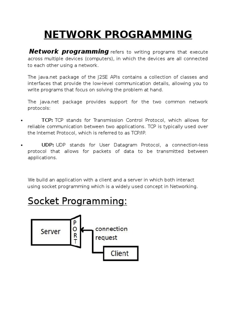 Network Programming | PDF | Network Socket | Transmission Control Protocol