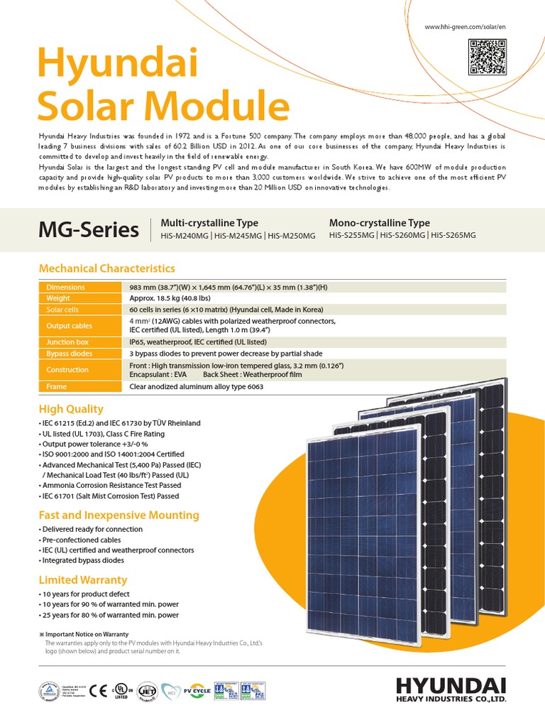 HyundaiMG Datasheet (Sep 2013) r1 | PDF