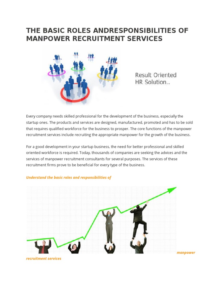 Manpower Recruitment Services Explained | PDF | Business