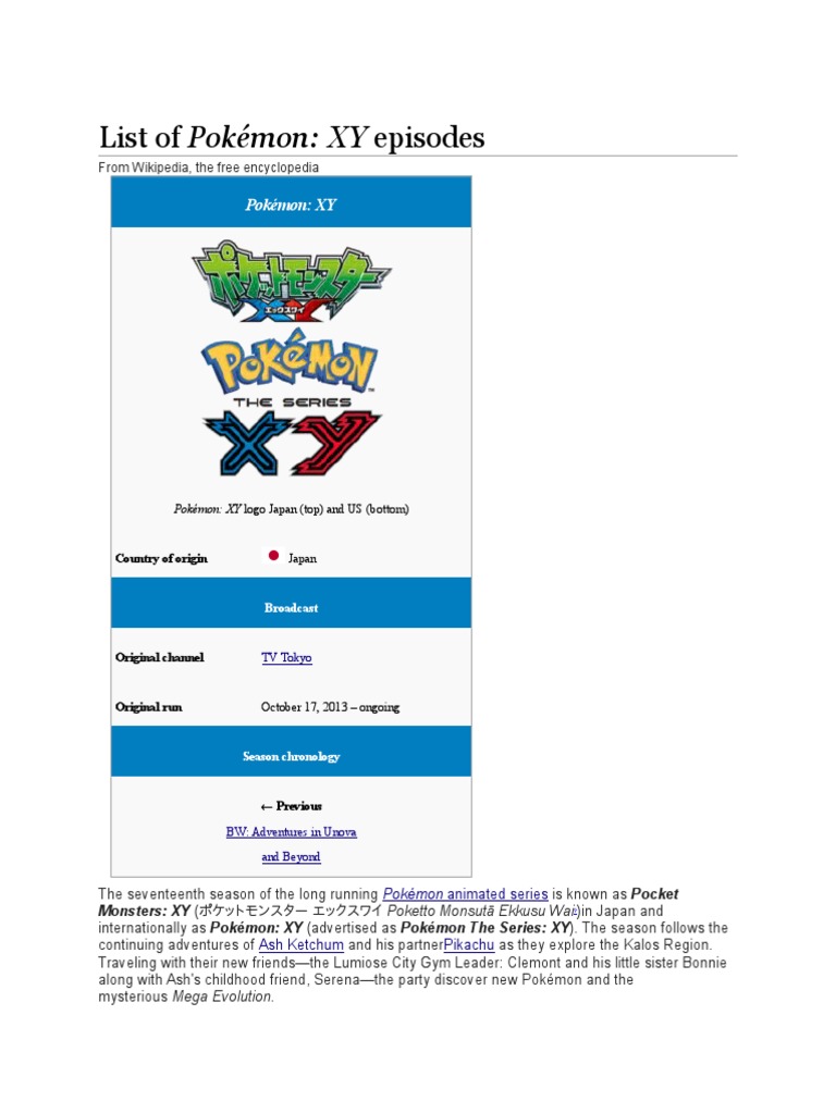 List of All Pokemon Episodes | PDF | Pokémon | Media Franchises
