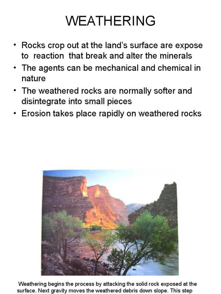 Weathering and Erosion: The Breakdown and Transport of Rocks at Earth's ...