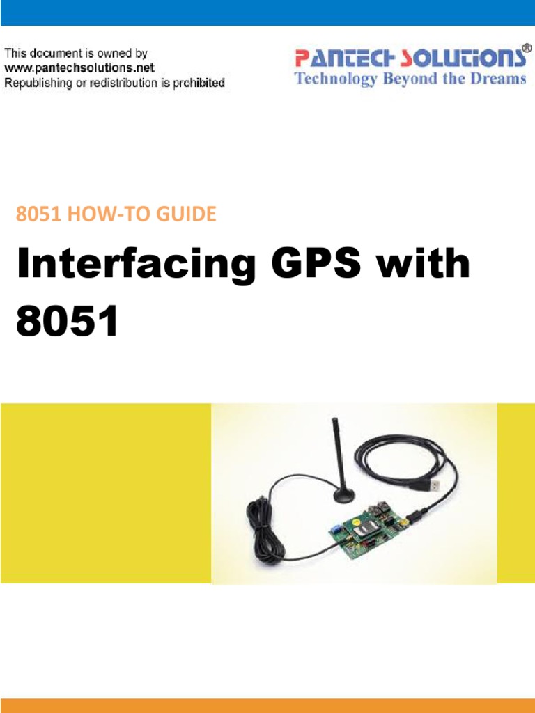 Interfacing GPS With 8051: 8051 How-To Guide | PDF | Global Positioning System | Microcontroller