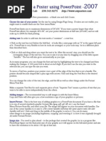 A0 Poster Creation in PowerPoint | PDF | Page Layout | Button (Computing)