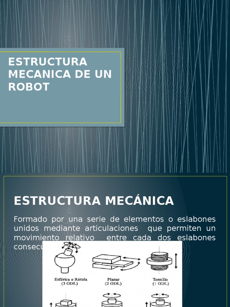 Estructura Mecanica de Un Robot | PDF | Robot | Robótica
