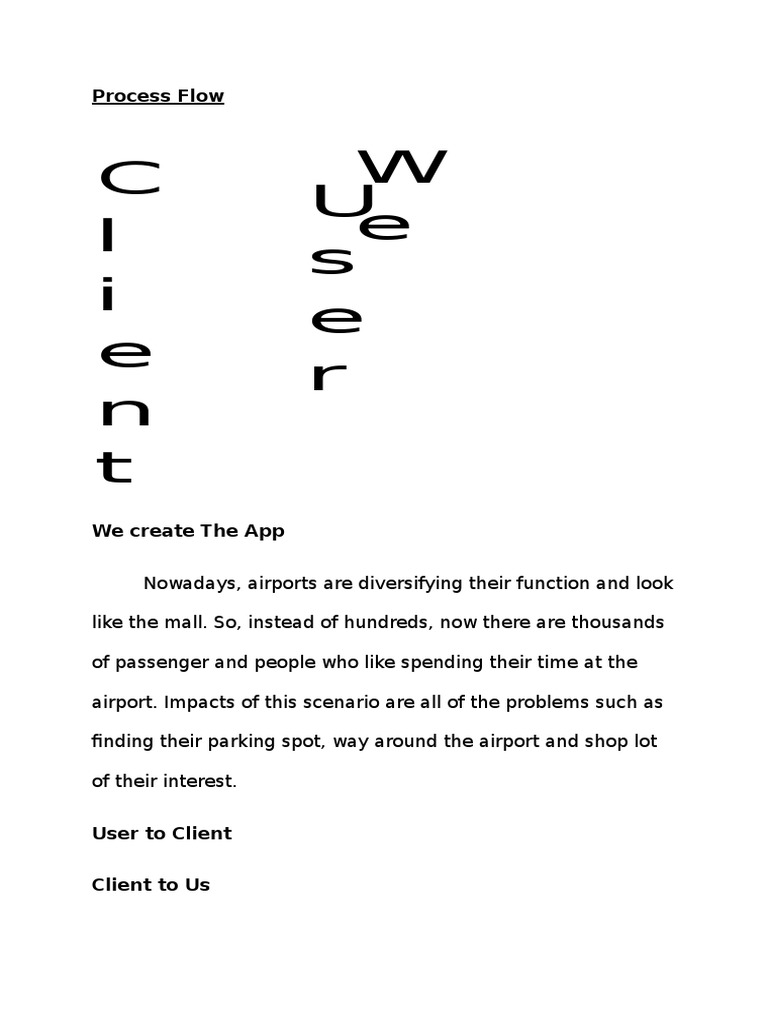 Airport User Client Process Flow | PDF | Business