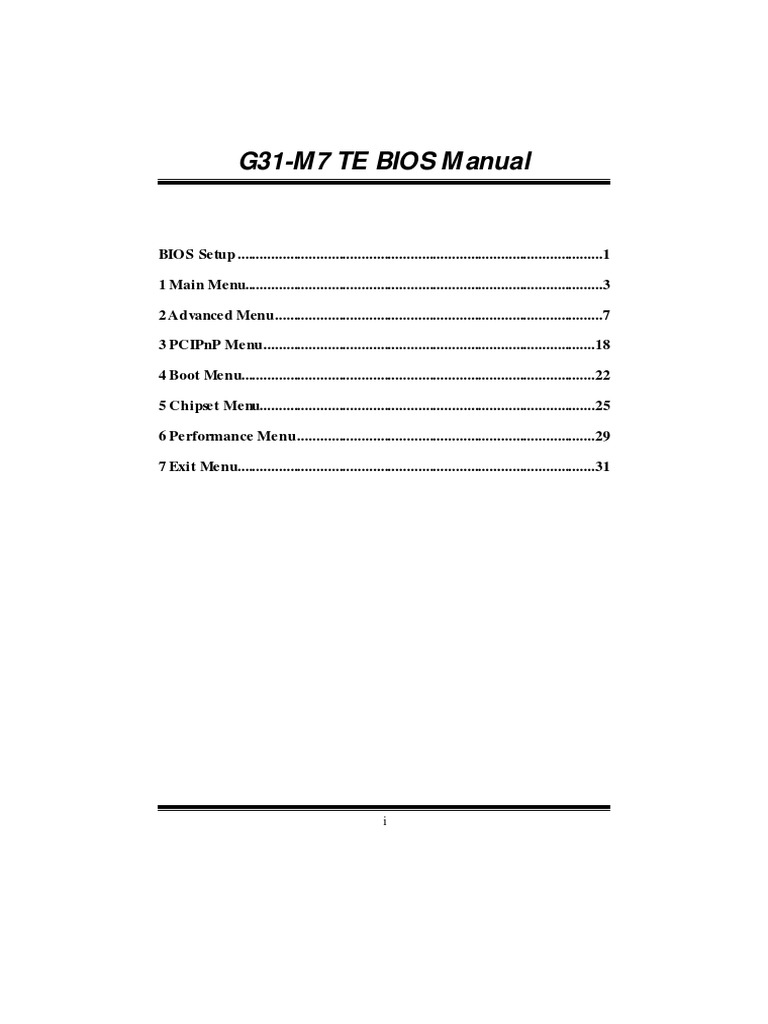 Manual IG31C-M7S - BIOSTAR | PDF | Bios | Computer Engineering
