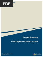 Post Implementation Review Report: Template | PDF | Goal | Reliability ...