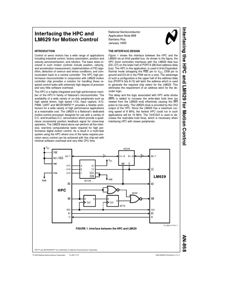 LM629 Guide | PDF | Servomechanism | Microcontroller