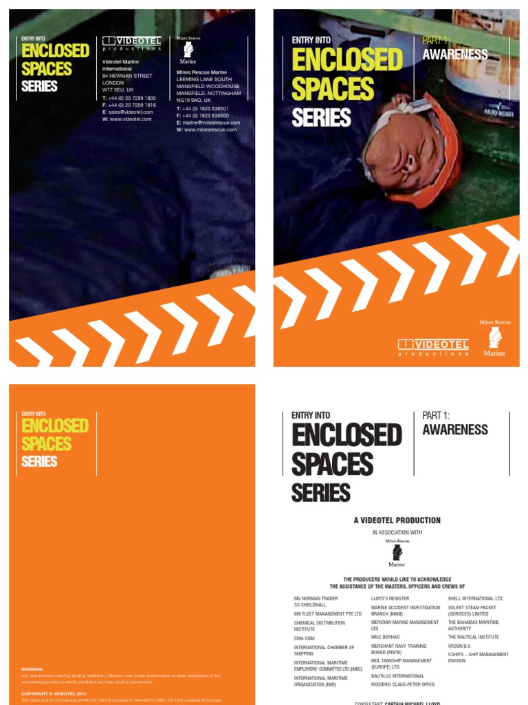 Entry Into Enclosed Spaces - Part 1 Awareness | PDF | Combustion | Oxygen