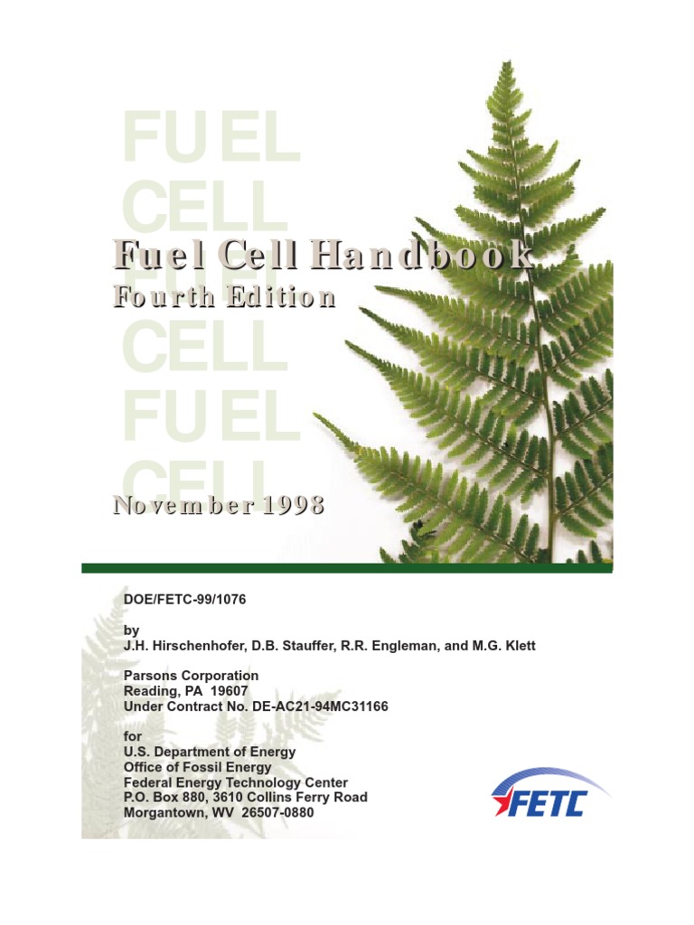 Fuel Cell Handbook 1 | PDF