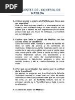 Resumen Capitulos Libro Matilda | PDF