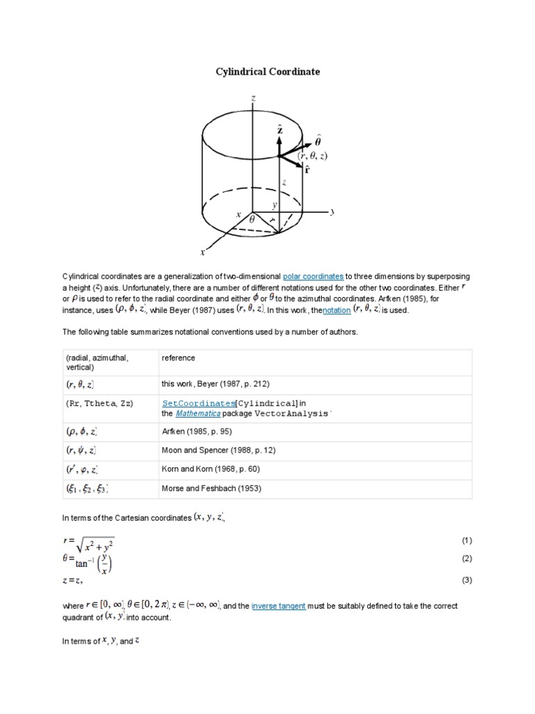 Cylindrical Coordinate | Gradient | Euclidean Vector