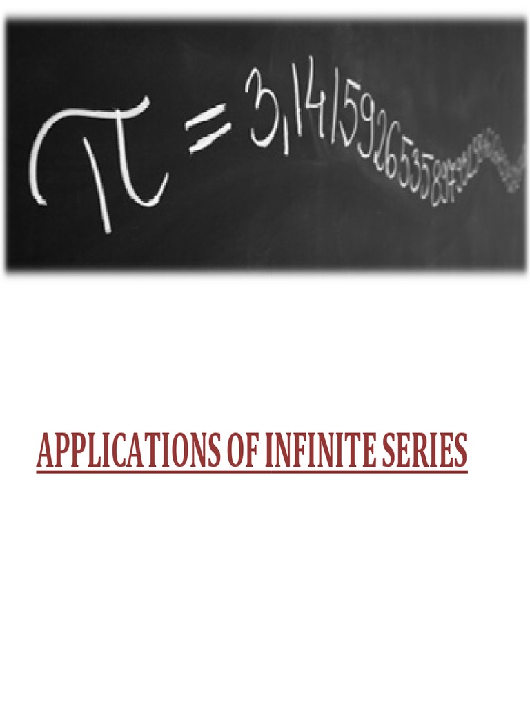 Applications of Infinite Series | PDF | Series (Mathematics) | Sine
